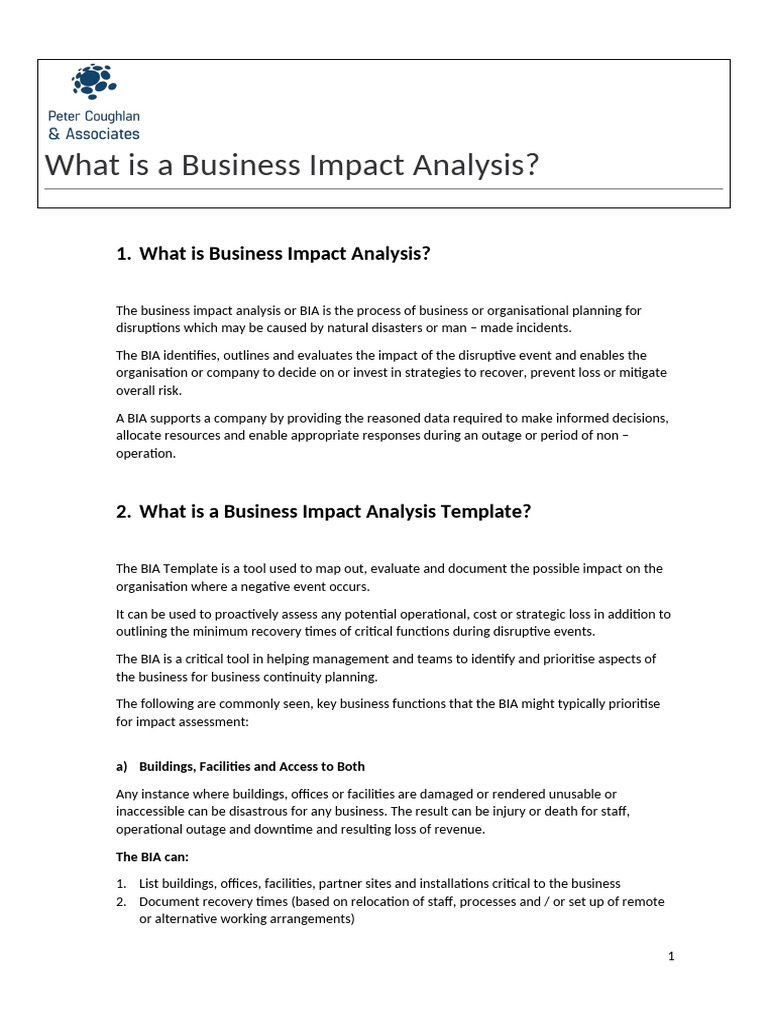 Notes On The BIA | PDF