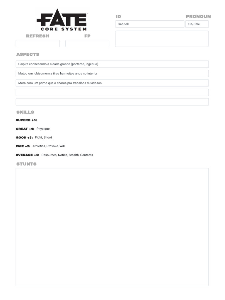 null___Fate_Character_Sheet (1) | PDF
