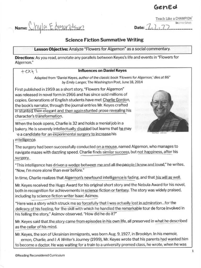 Activity C 8th Summative Writing | PDF