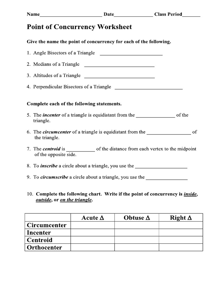 Cuncerrency Worksheet | PDF