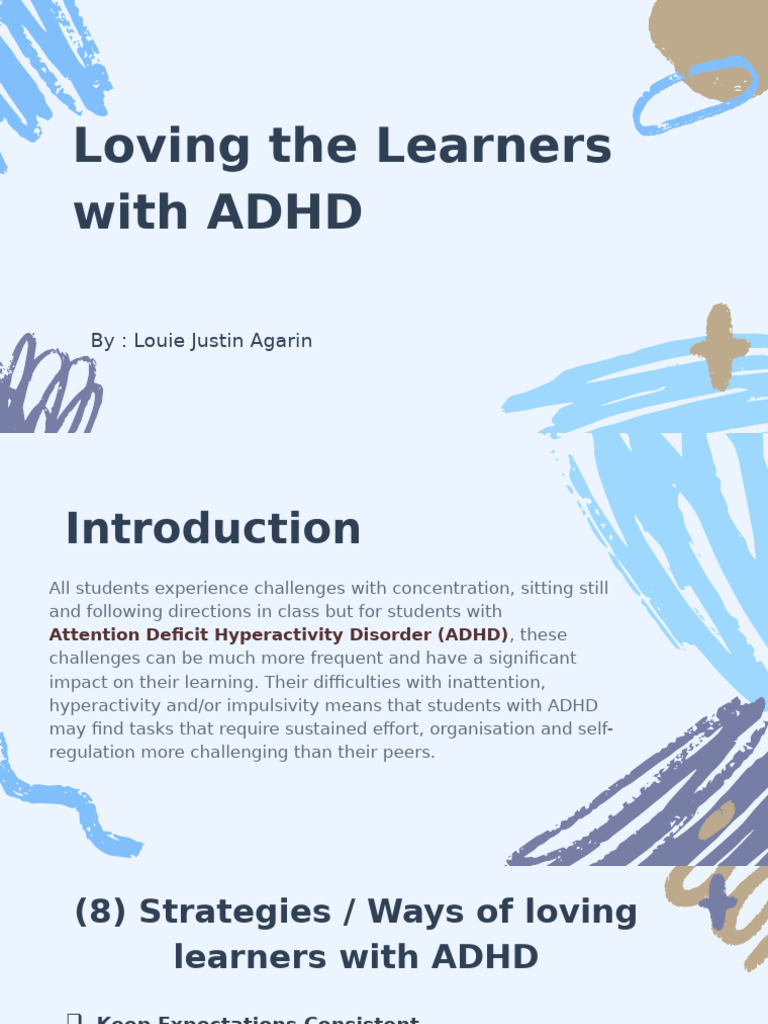 FSIE - Loving The Learners With ADHD | PDF | Attention Deficit ...