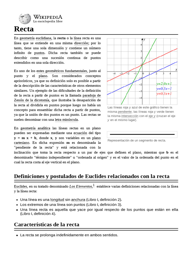 Recta | PDF