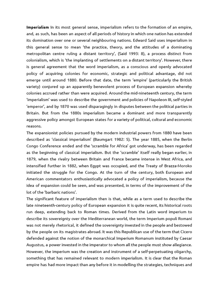 Imperialism | PDF