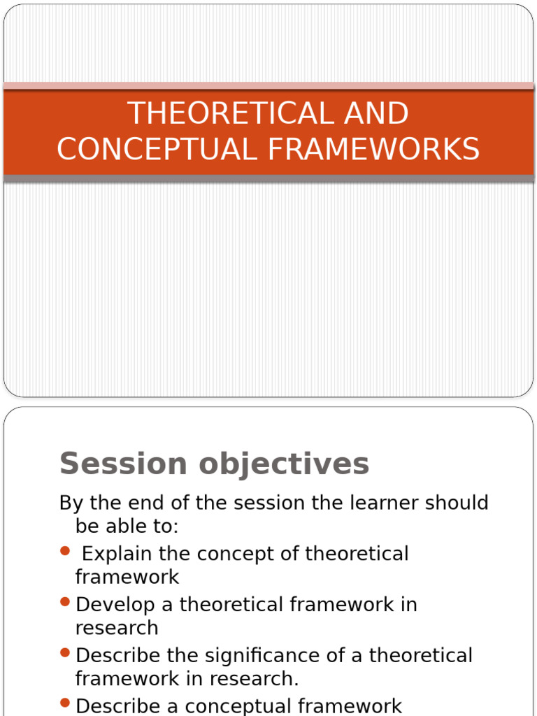 Theoretical and Conceptual Frameworks | PDF