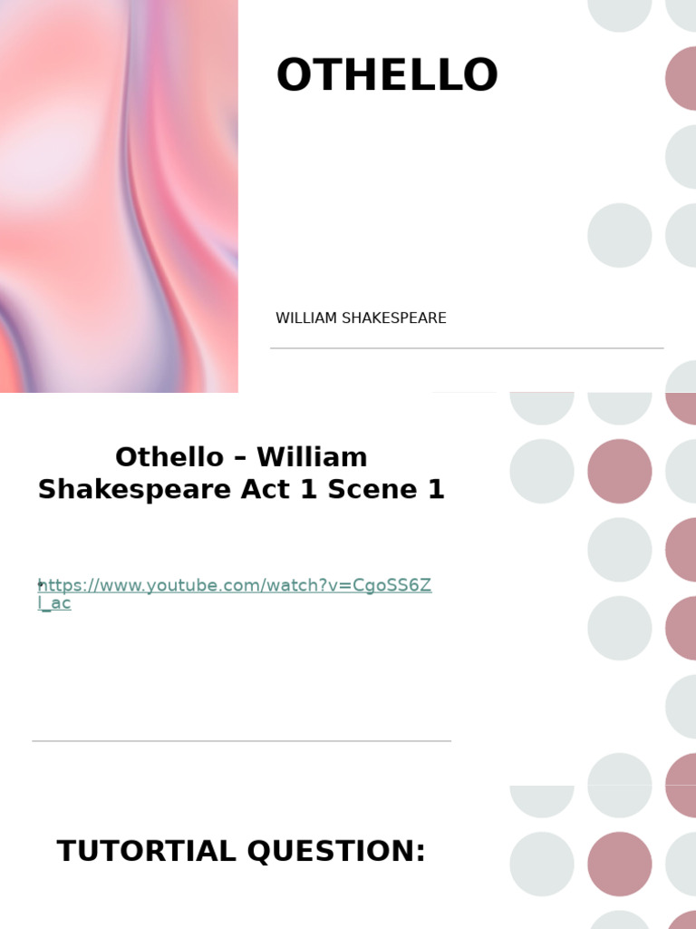 Othello Literature | PDF