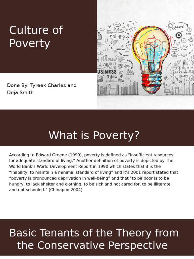 Culture of Poverty - Sociology | PDF