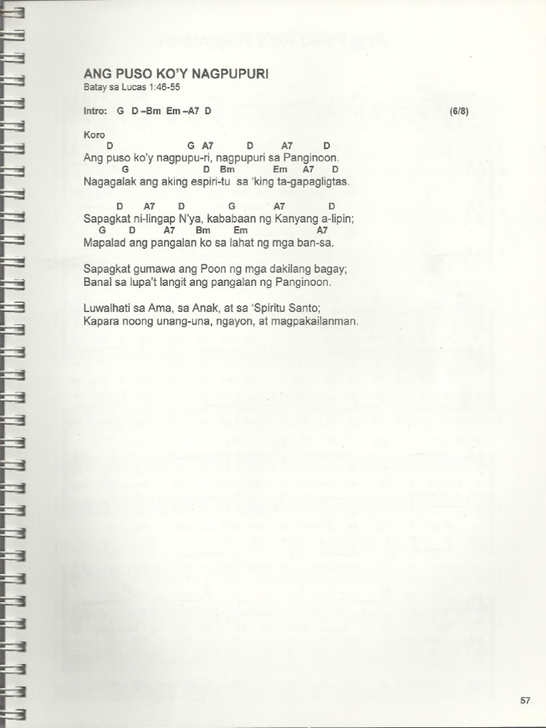Ang Puso Ko'y Nagpupuri | PDF