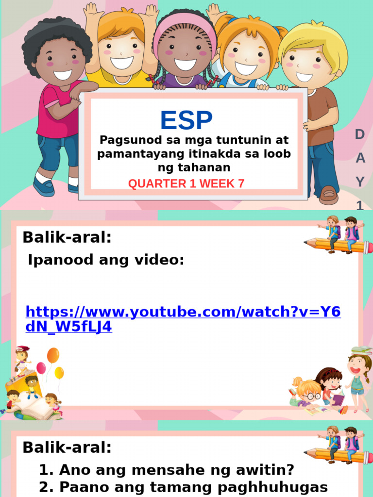 ESP 2-Q1-WEEK 7 | PDF