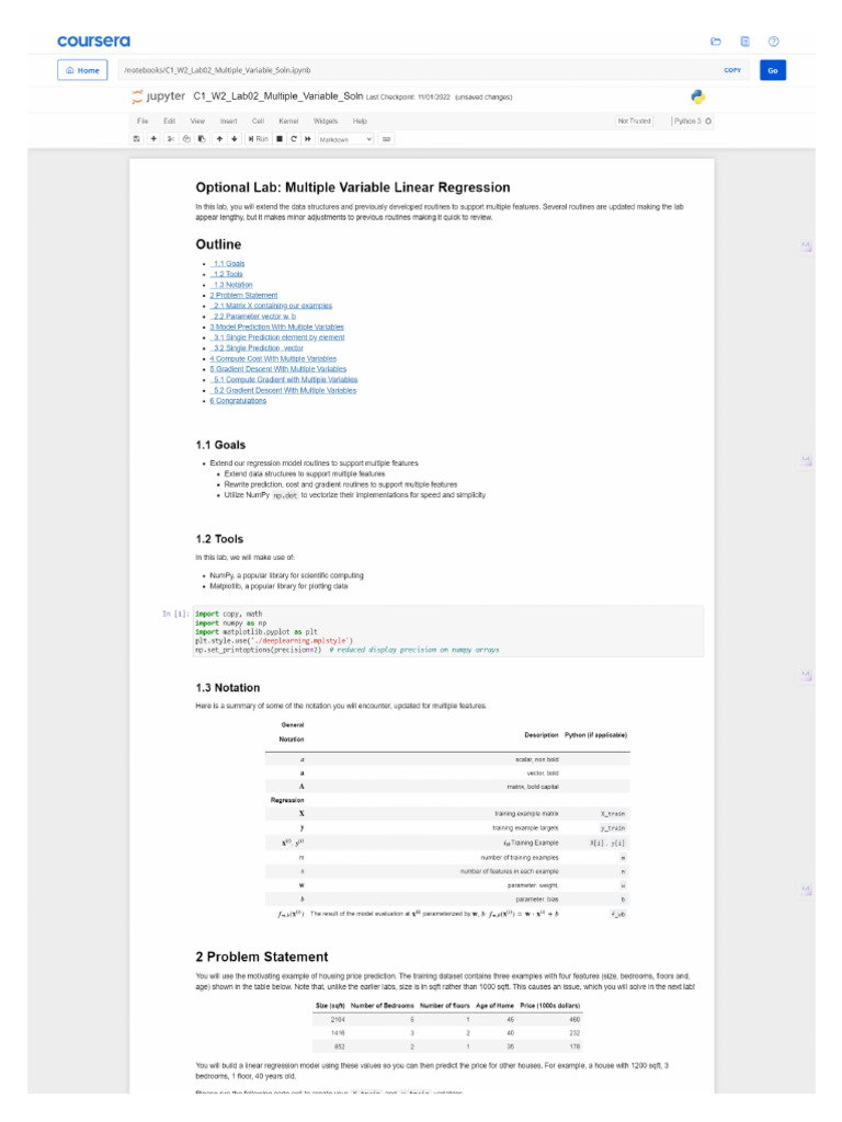 Lab Multiple Linear Regression | PDF