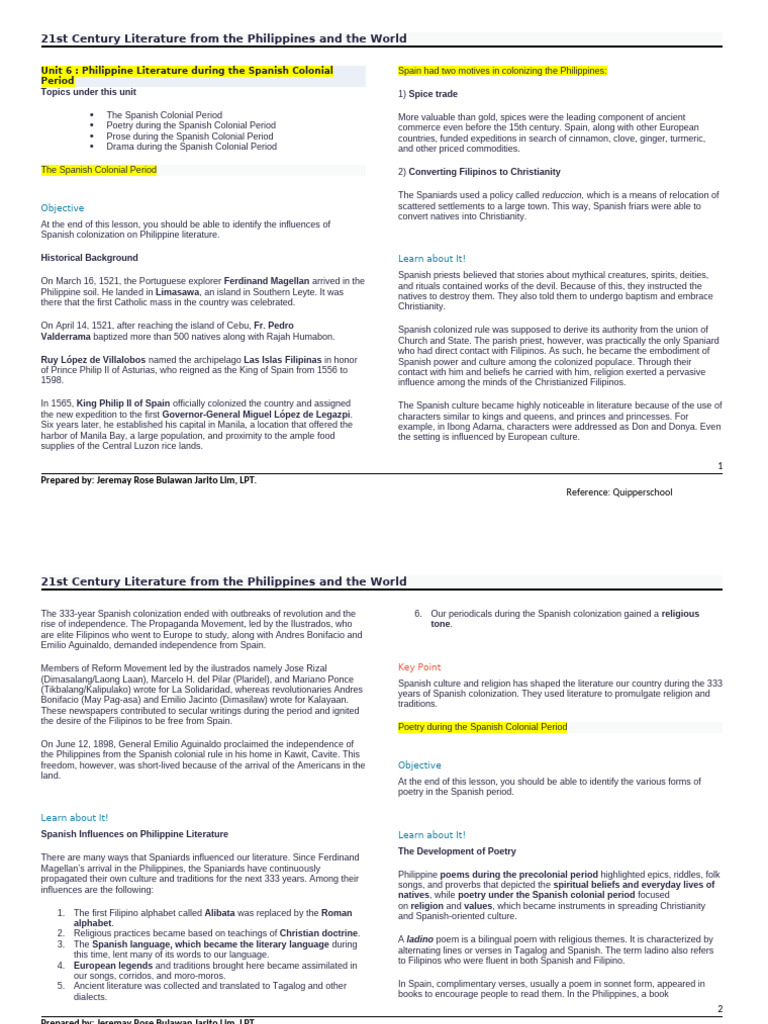 Quipper Unit 6 | PDF