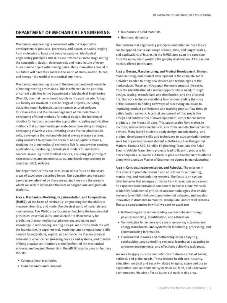 Mechanical Engineering | PDF