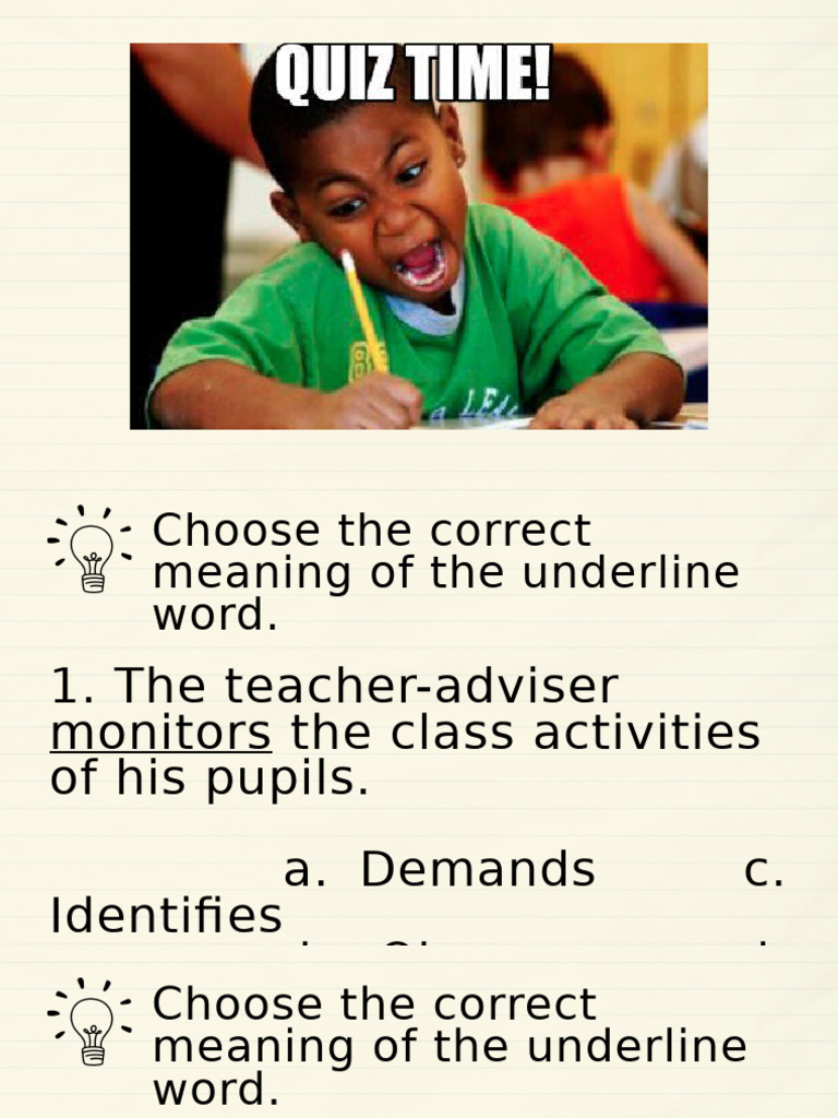 English Plus Quiz 1 | PDF