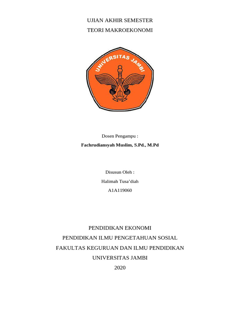 Uas Makro | PDF | Metode & Bahan Ajar