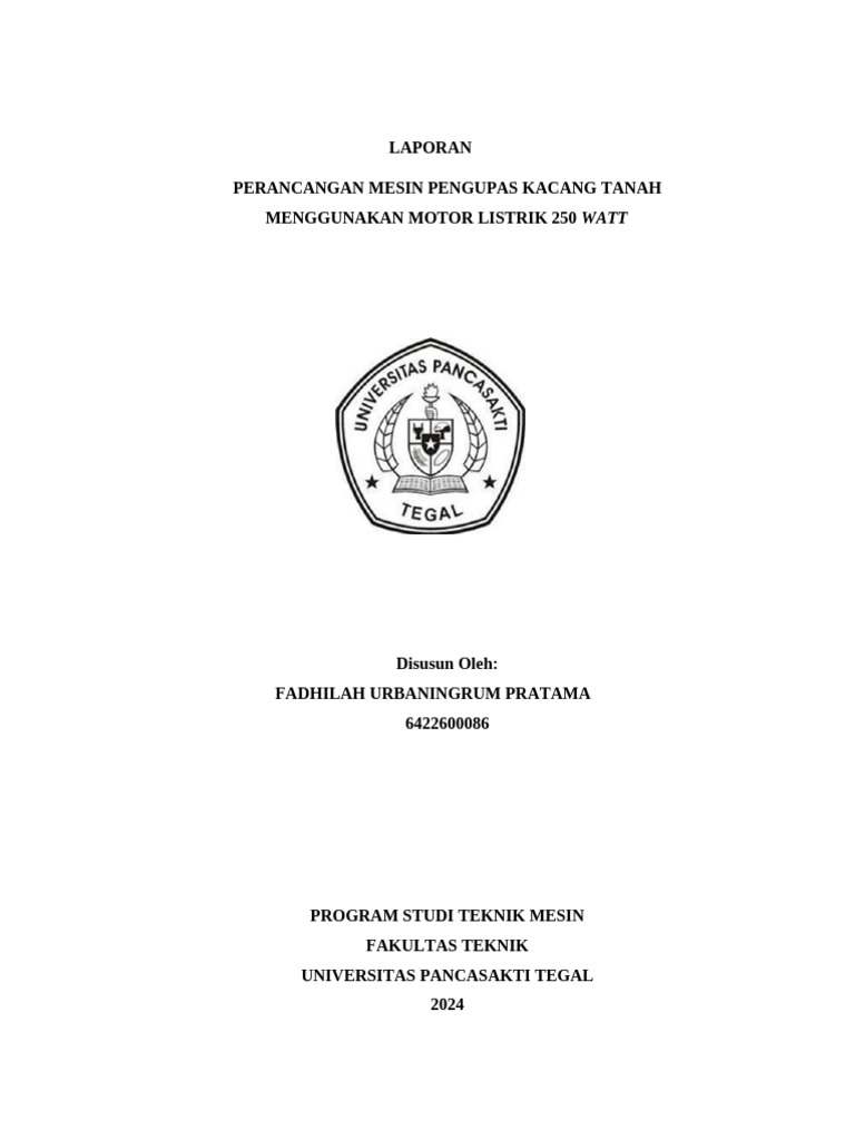 Laporan Perancangan Fadil | PDF