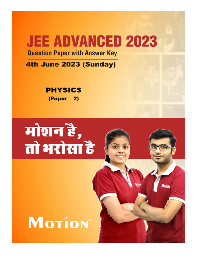 Physics Paper-2 With Ans. | PDF