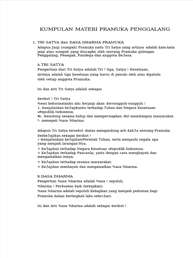 Dokumen - Tips - Kumpulan Materi Pramuka Penggalang Lengkap | PDF
