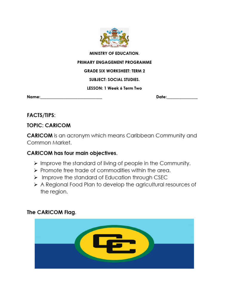 Grade 6 Social Studies Week 6 Lesson 1 - 2021 - Term 2 | PDF