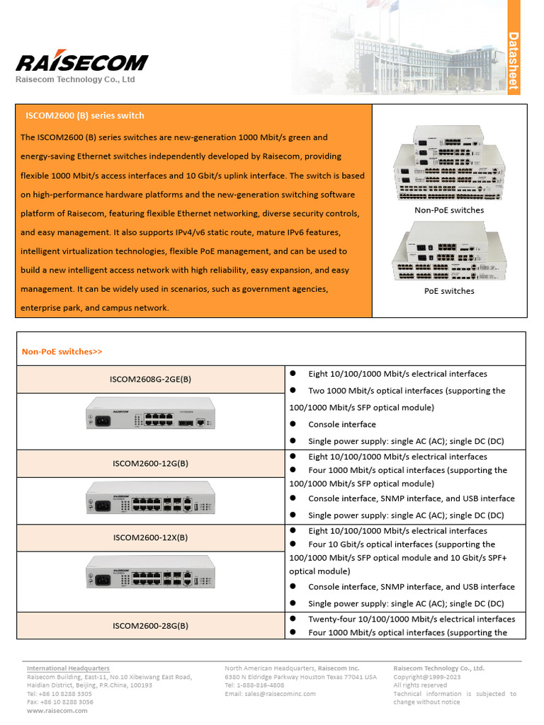 RC - DS - Iscom2600 (B) - 20230705 | PDF