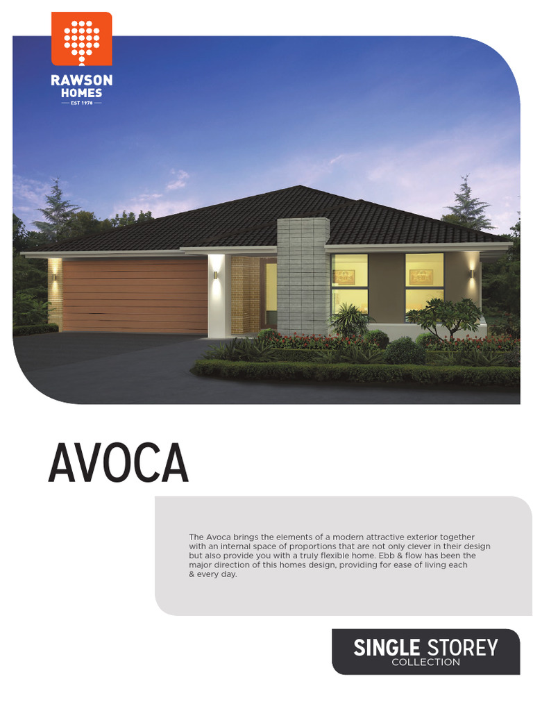 Rawson Homes Avoca Ss 2015 | PDF | Interior Design | Architectural Design
