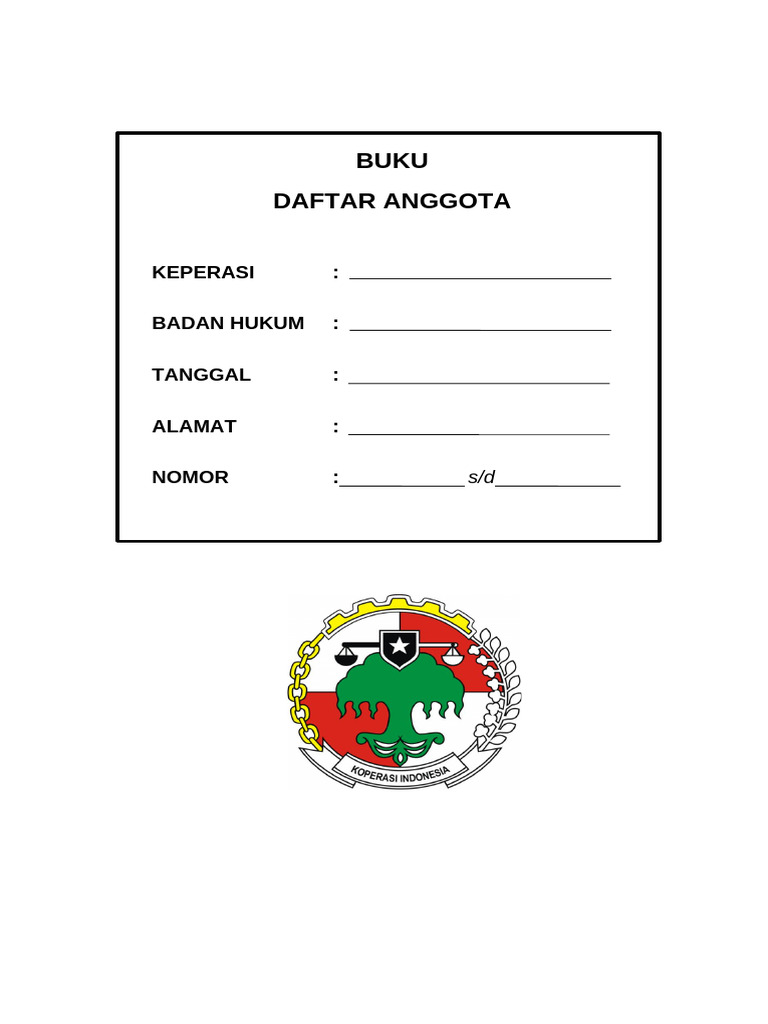 cover buku anggota koperasi | PDF