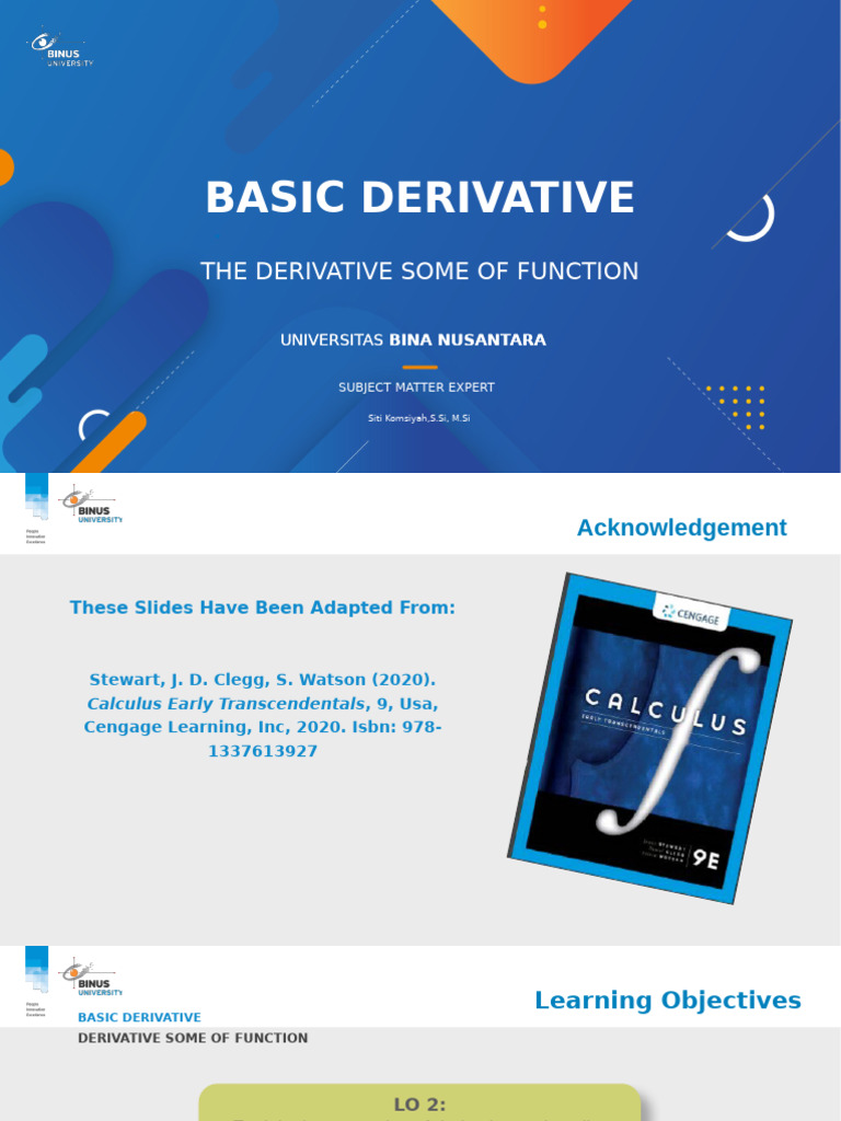 Basic Derivative | PDF