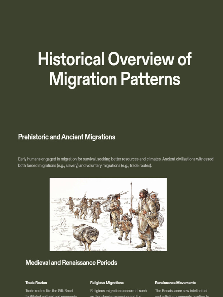 Historical Overview of Migration | PDF