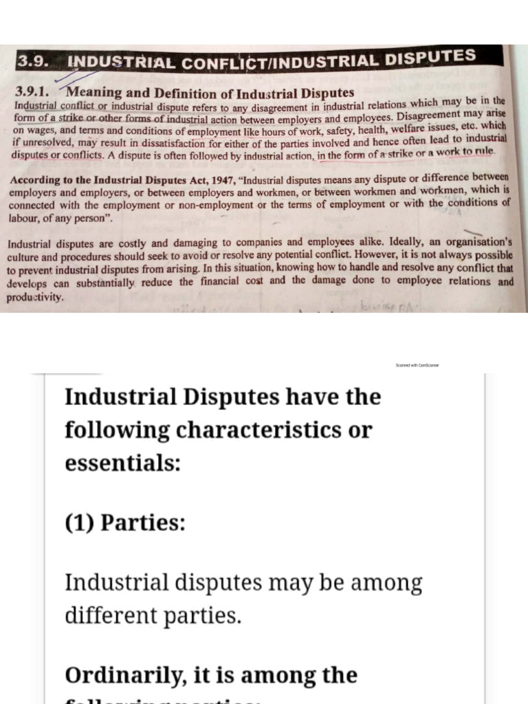 Industrial Disputes | PDF