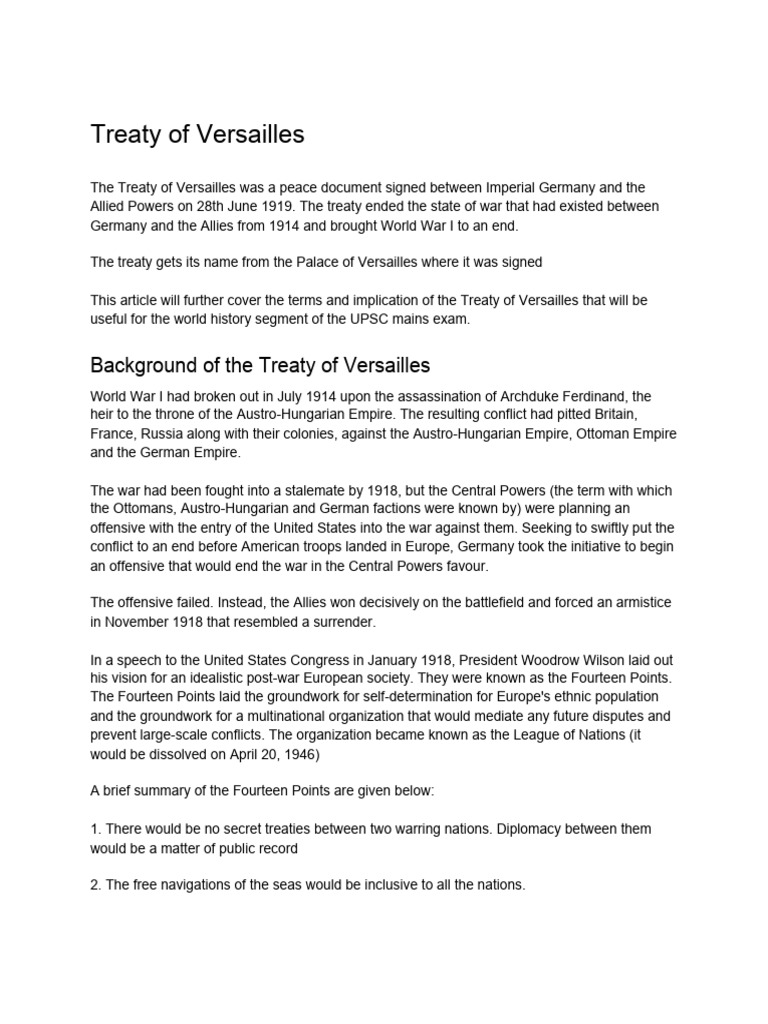 Treaty-of-Versailles 6 | PDF
