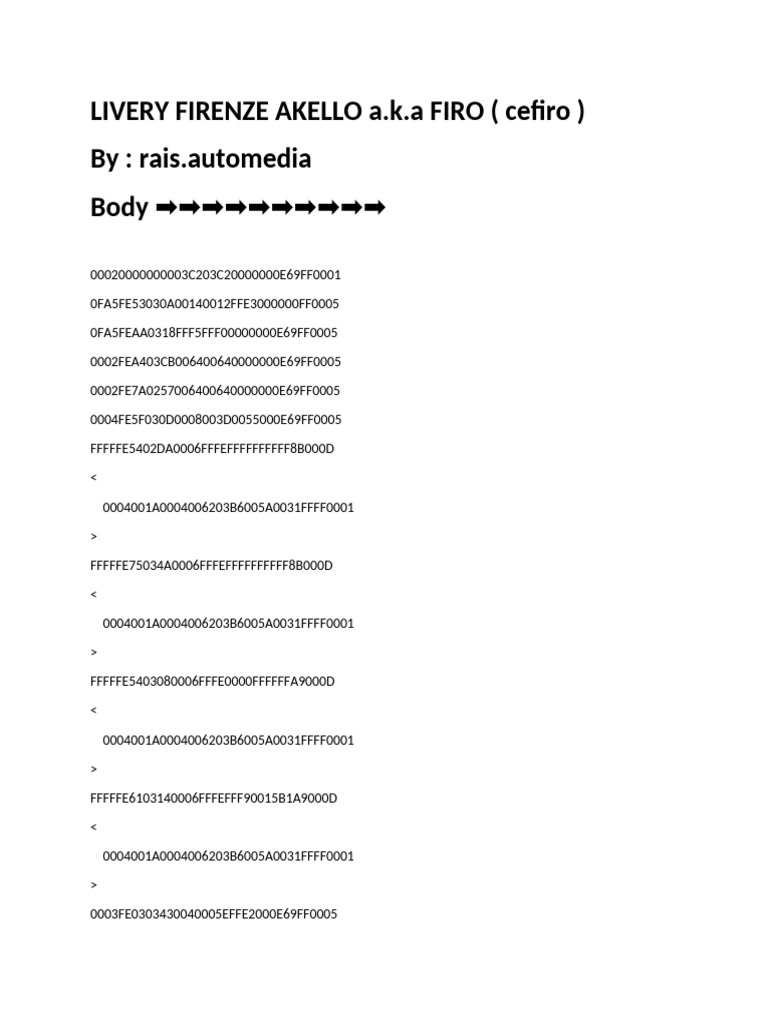 LIVERY FIRENZE AKELLO A | PDF