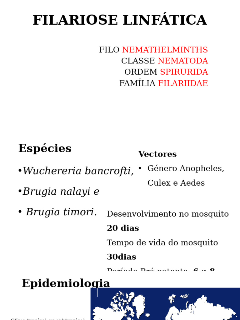Filariose Linfã Tica | PDF
