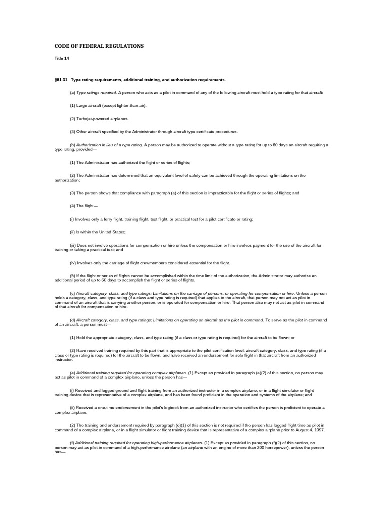 Code of Federal Regulations | PDF