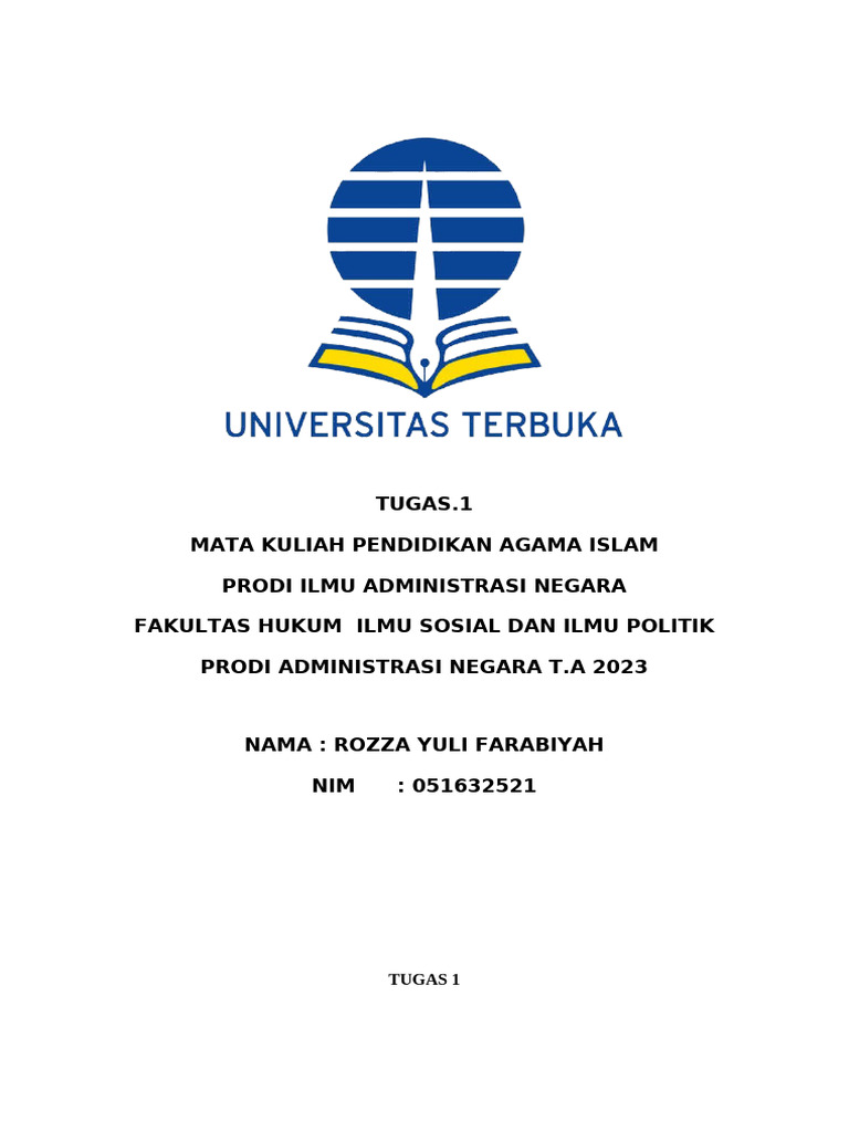 TUGAS.1 AGAMA | PDF TUGAS.1 AGAMA | PDF