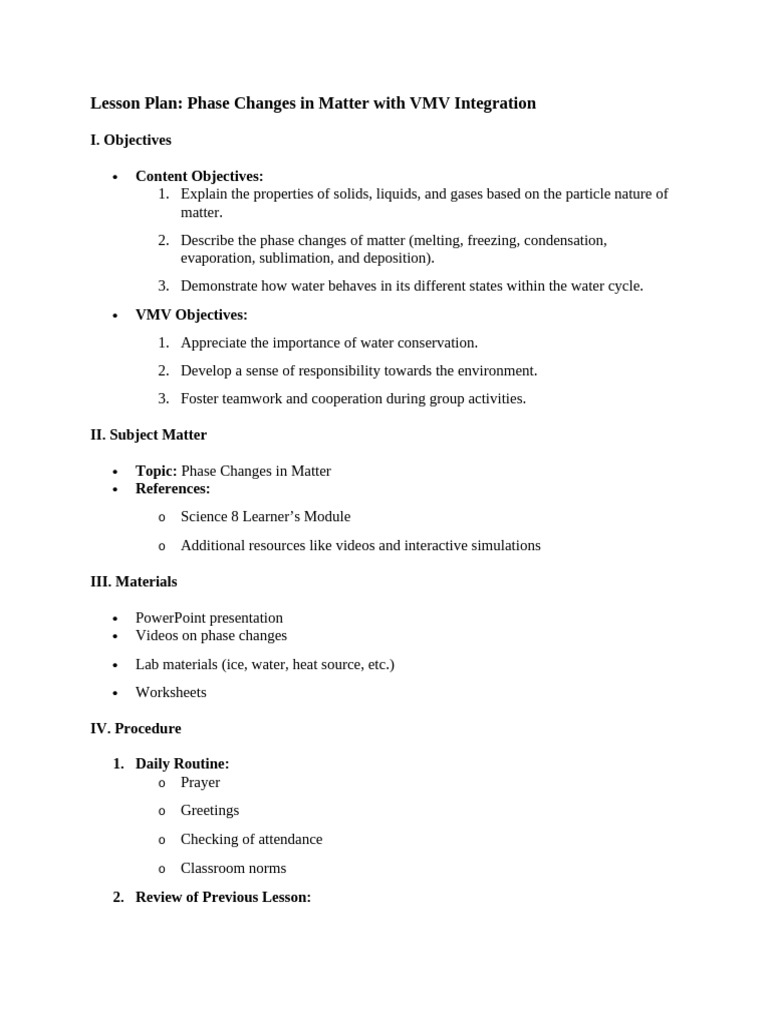Lesson Plan 8 With VMC Integration | PDF