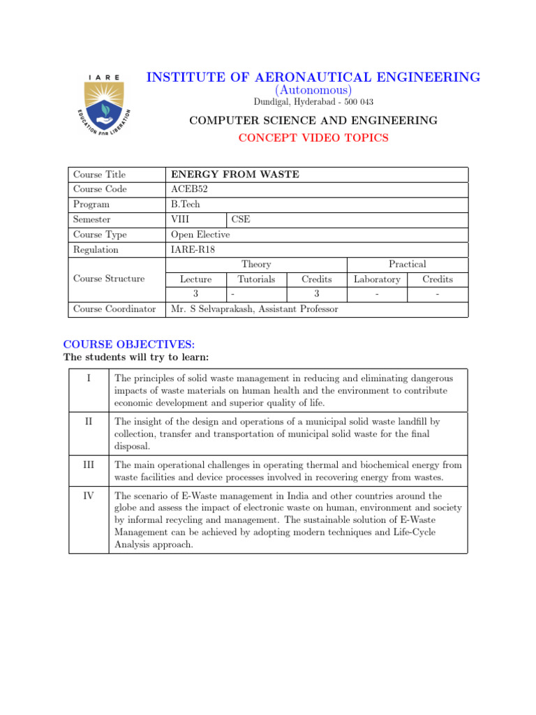 CE EFW Concept Video Topics3 | PDF