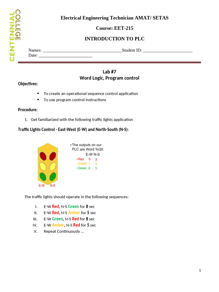 EET215 - Lab - 7 Word Logic & Program Control | PDF