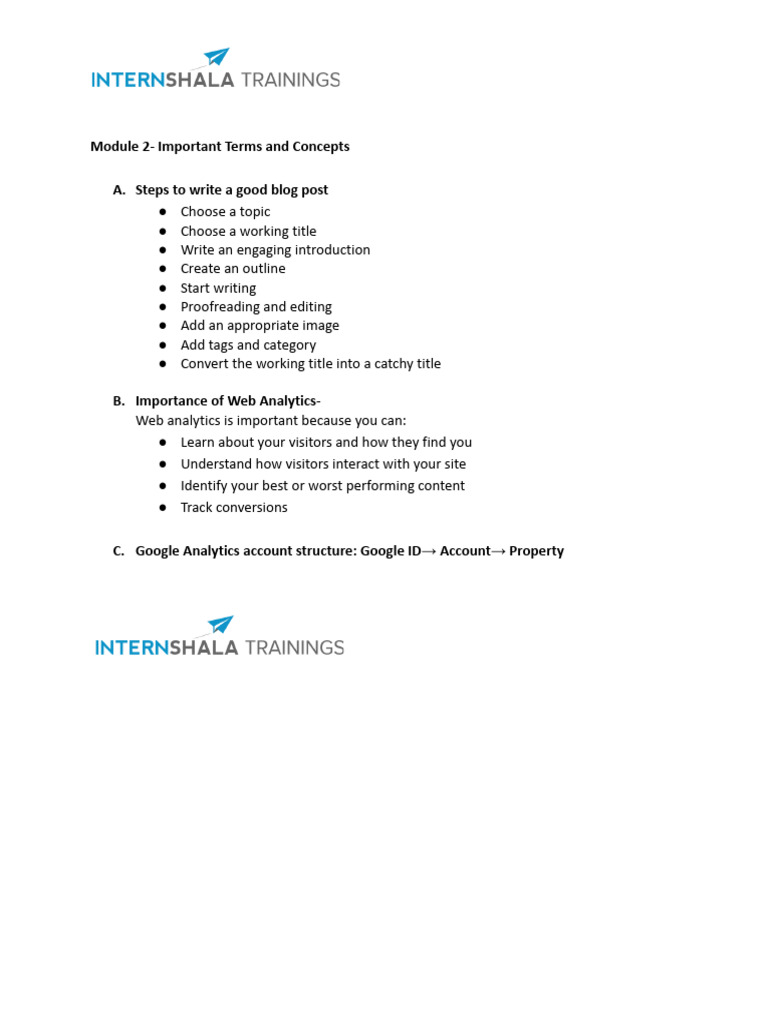 Module 2 - Important Terms and Concepts | PDF