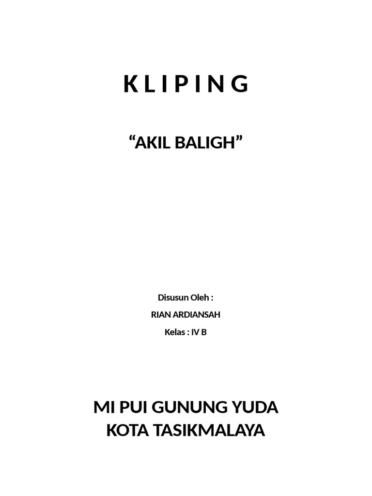 Akil Baligh | PDF