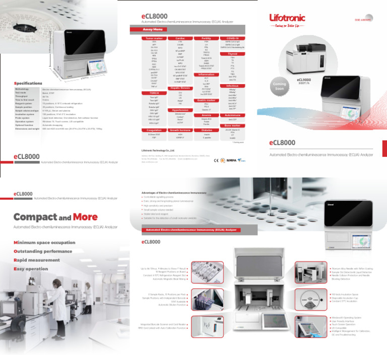 Lifotronic eCL8000 Brochure | PDF