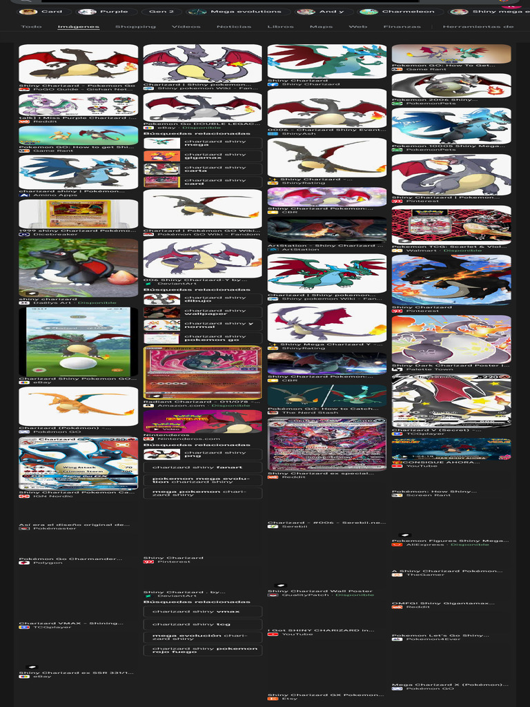 charizard shiny - Buscar con Google | PDF