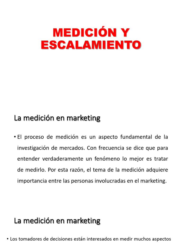 A Medicion y Escalamiento | PDF