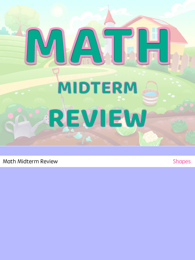 Math Midterm Review | PDF