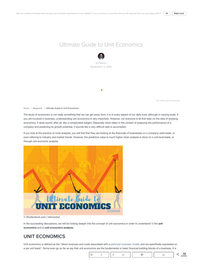 Ultimate Guide To Unit Economics | PDF