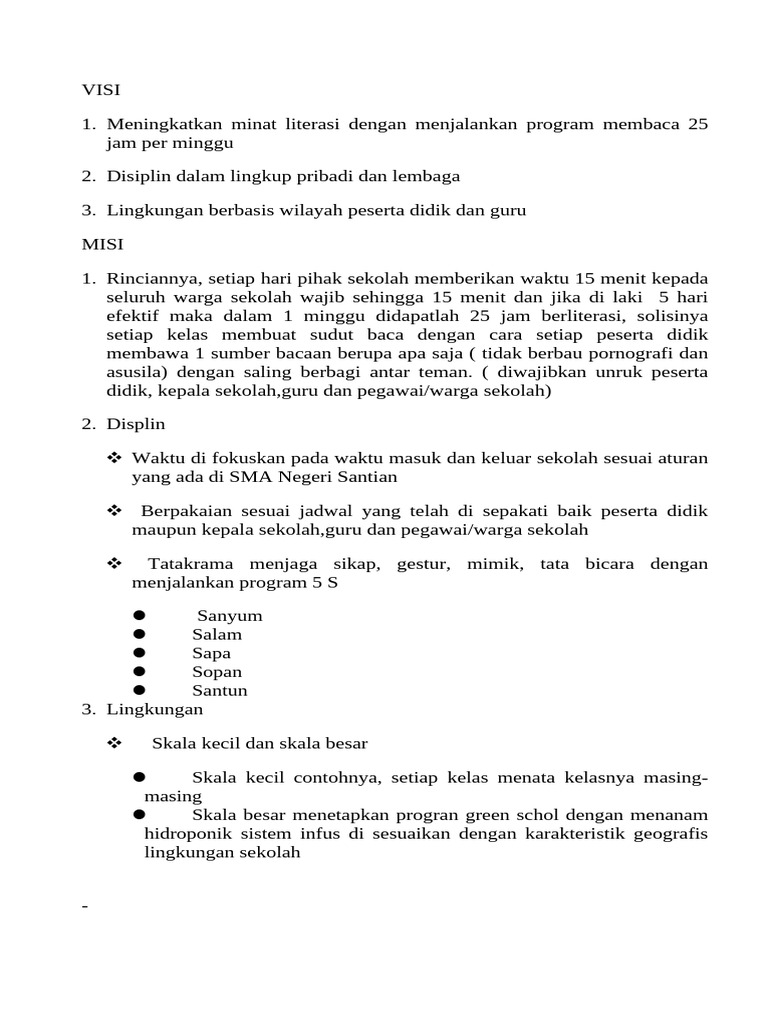 Visi Misi Paket Majes | PDF