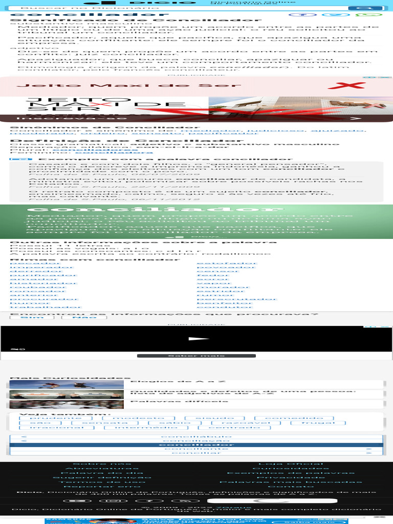 Conciliador - Dicio, Dicionário Online de Portugu… | PDF
