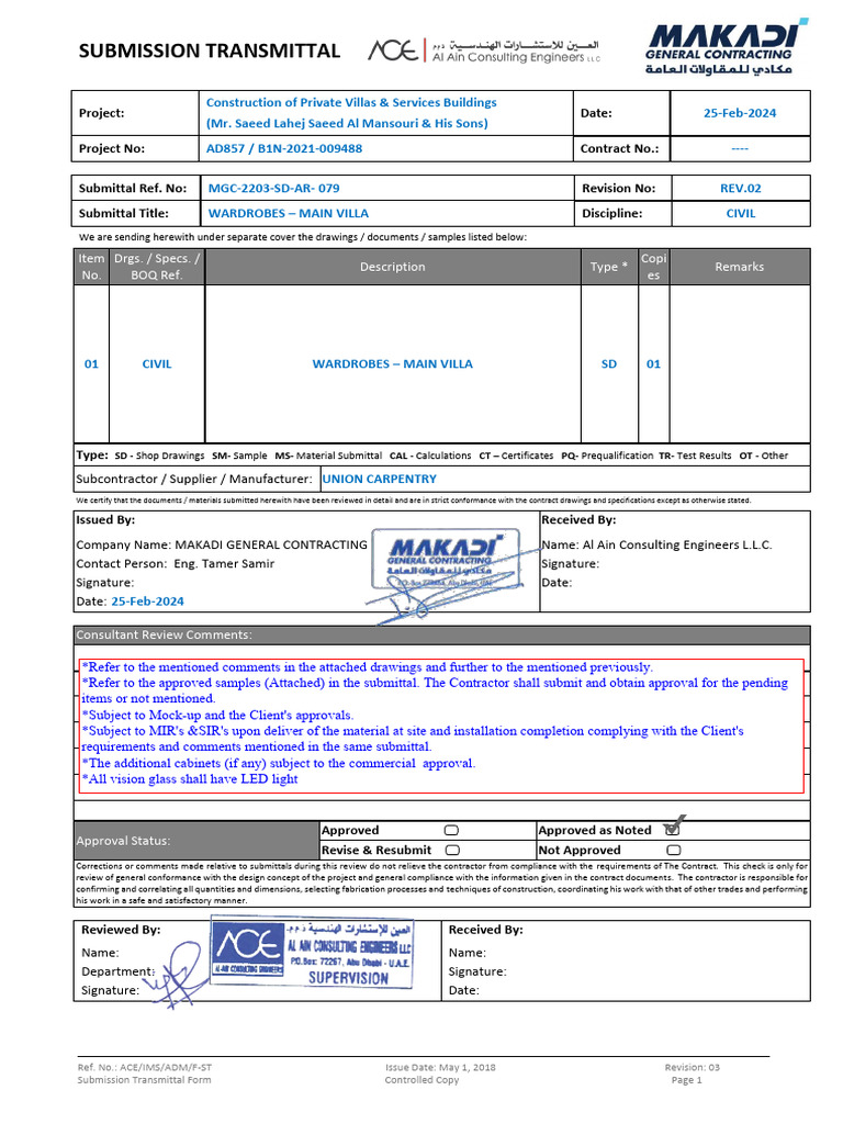 Mgc-2203-Sd-Ar - 079 R2 - B Wardrobes - Main - Villa | PDF