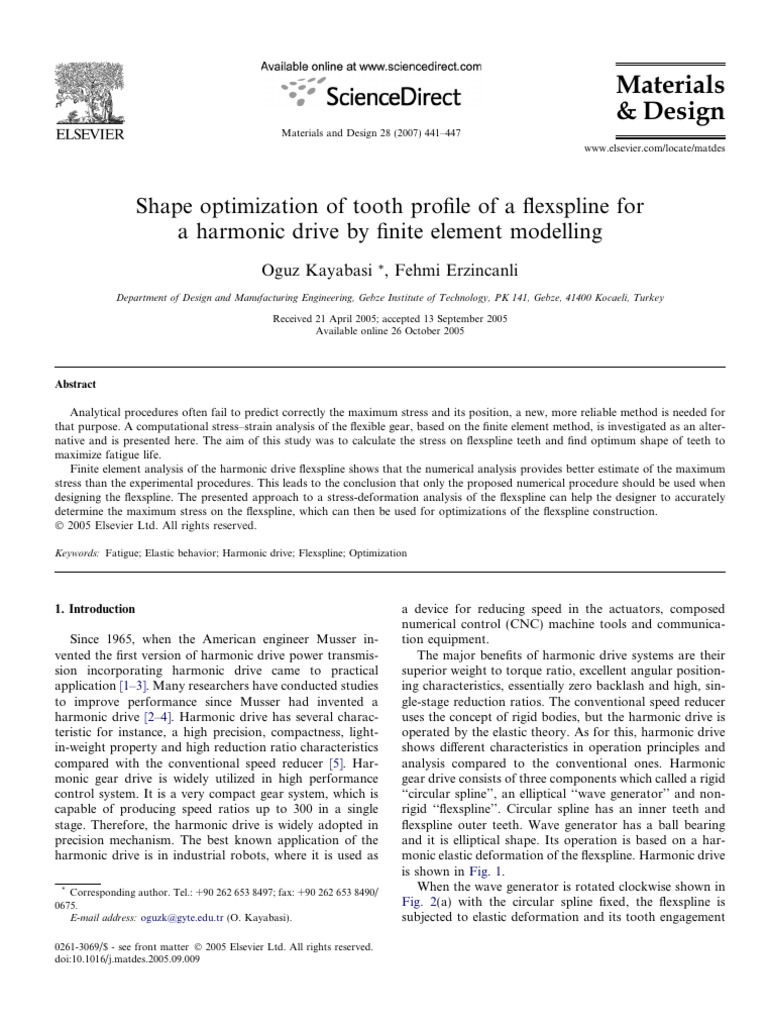 1-Shape optimization of tooth profile | PDF