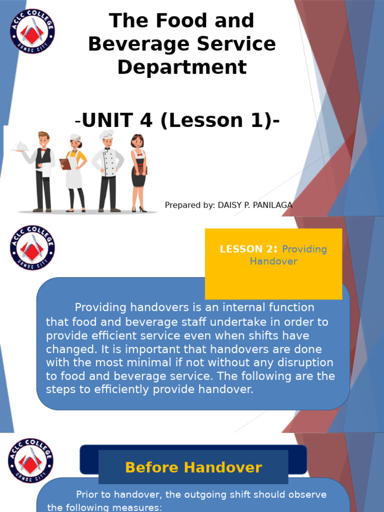INTRO_UNIT-4-LESSON-2-Providing Handover | PDF