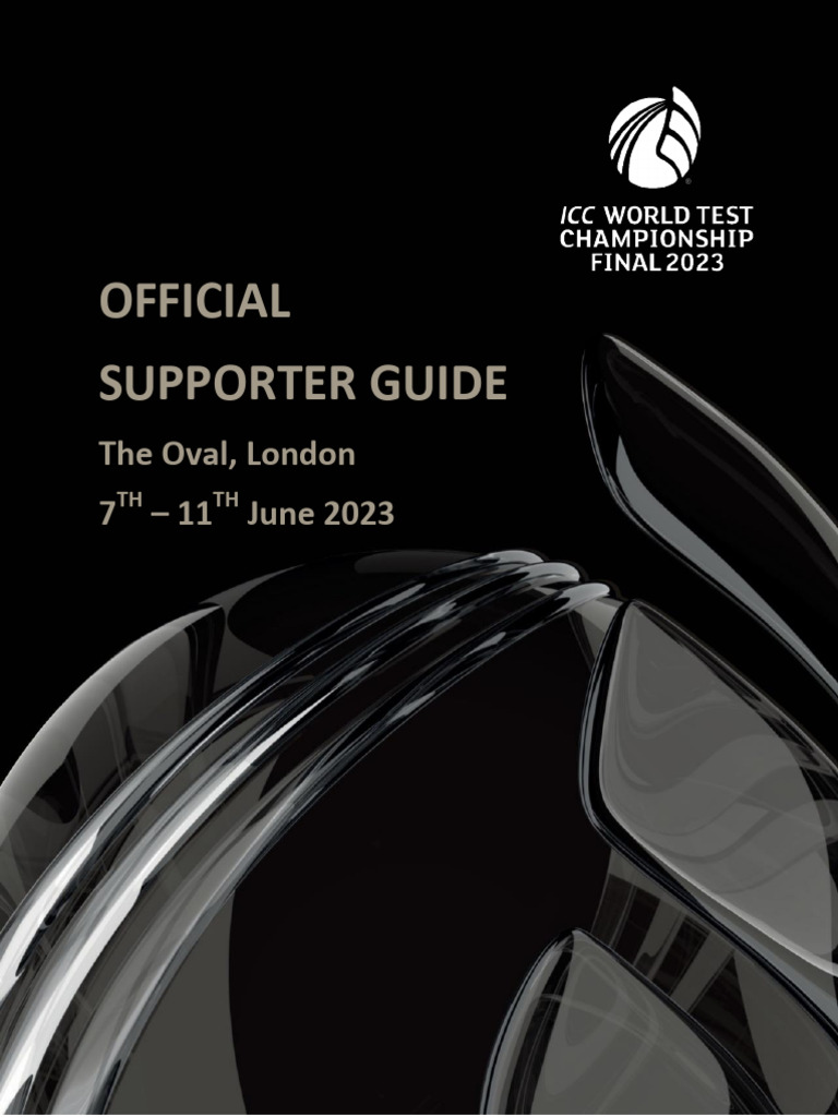 ICC WTC Final 2023 Supporter Guide 1 | PDF