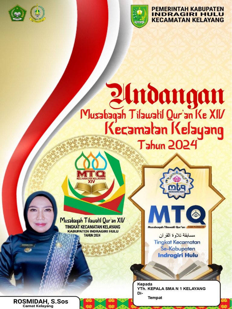 Undangan MTQ Kepsek Sma 1 | PDF