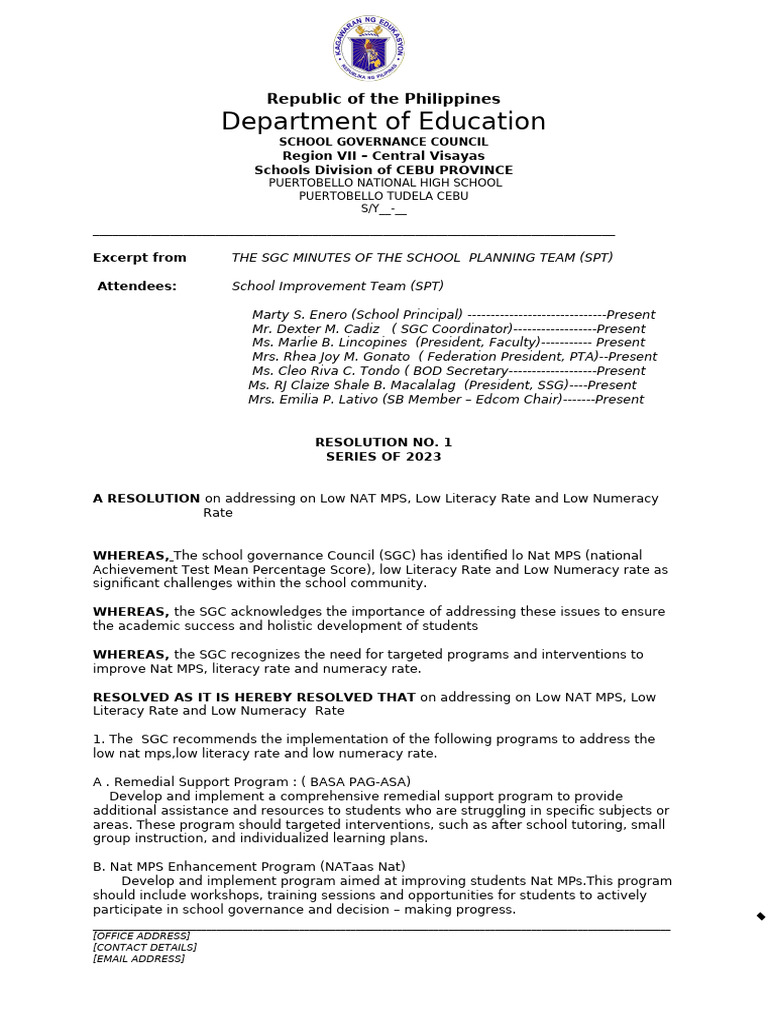 SGC-Resolution-Template-Edited (1) | PDF